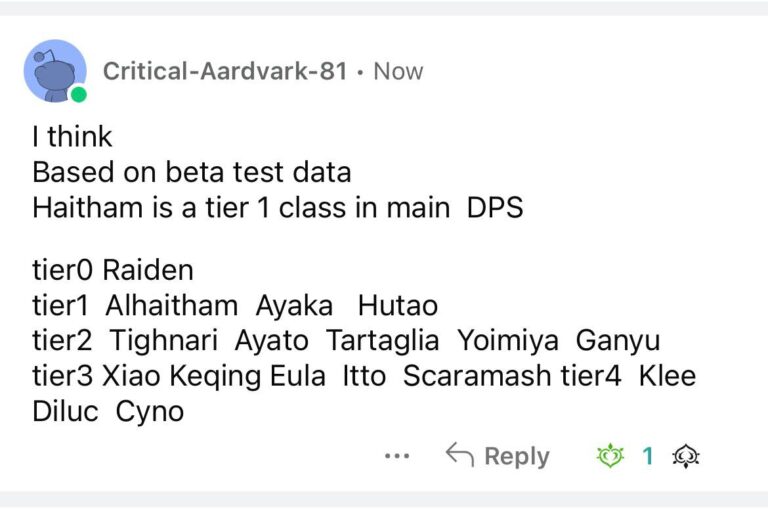 【原神】アルハイゼンはアタッカーTier1クラスあるってマジ！？